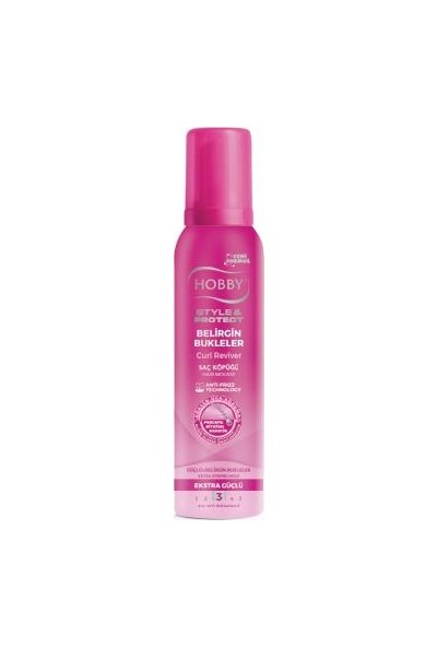 Hobby Stye&Protect Saç Köpüğü Belirgin Bukleler 150 ml Hobby Stye&Protect Saç Köpüğü Belirgin Bukleler 150 ml