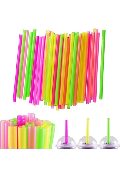 İhtiyaç Limanı Renkli Frozen Kalın Boru Pipet Içeçek Pipeti 22 cm 100 Adet İhtiyaç Limanı Renkli Frozen Kalın Boru Pipet Içeçek Pipeti 22 cm 100 Adet