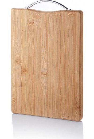 Queen's Kitchen Metal Tutacaklı Lüx Bambu Kesme Tahtası Queen's Kitchen Metal Tutacaklı Lüx Bambu Kesme Tahtası