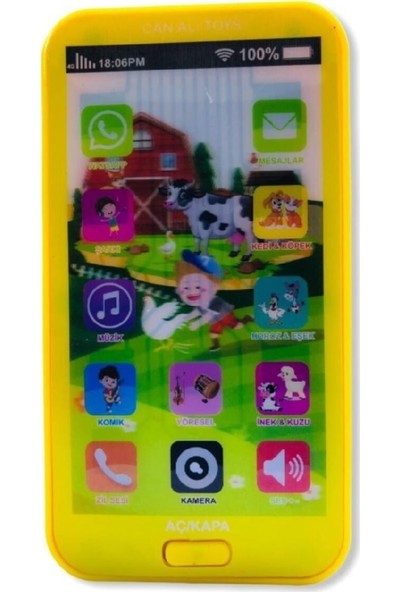 Can Ali Toys Türkçe Müzikli Hayvan Sesli Dokunmatik Telefonum Can Ali Toys Türkçe Müzikli Hayvan Sesli Dokunmatik Telefonum