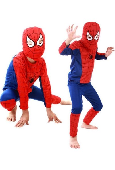 Masho Trend Spiderman Kostüm - Örümcek Adam Çocuk Kostümü - Maskeli Örümcek Adam Kostümü