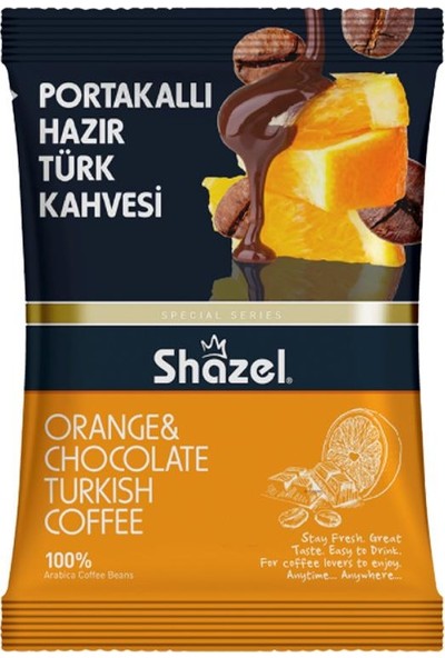 Shazel Special Portakallı Hazır Türk Kahvesi 100 gr Shazel Special Portakallı Hazır Türk Kahvesi 100 gr