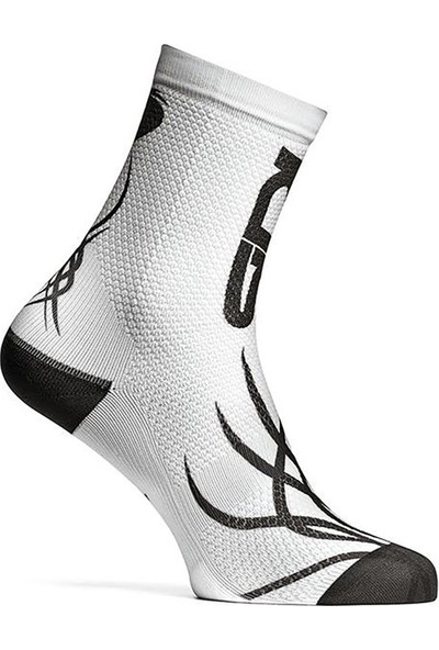 Santini Sidi Fun 10 Bisiklet Çorabı Beyaz-Siyah-40/43