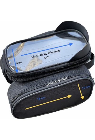 Çelikoğlu Bisiklet Çantası Heybe Tarzı Telefon Tutuculu(Çelikoğlu Bisiklet)