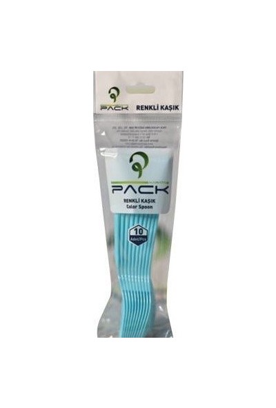 Pack Plastik Renkli Kaşık 10' Lu
