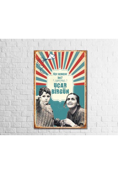 Fandomya Ahşap Poster Uçar Bir Gün 12 x 17 cm + Çift Taraflı Bant Fandomya Ahşap Poster Uçar Bir Gün 12 x 17 cm + Çift Taraflı Bant