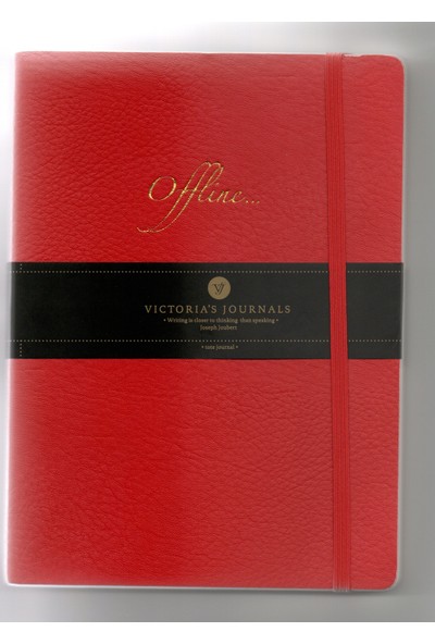 Victoria's Journals Offline 96 Yaprak Çizgili Bloknot 15 x 20 cm Kırmızı Victoria's Journals Offline 96 Yaprak Çizgili Bloknot 15 x 20 cm Kırmızı