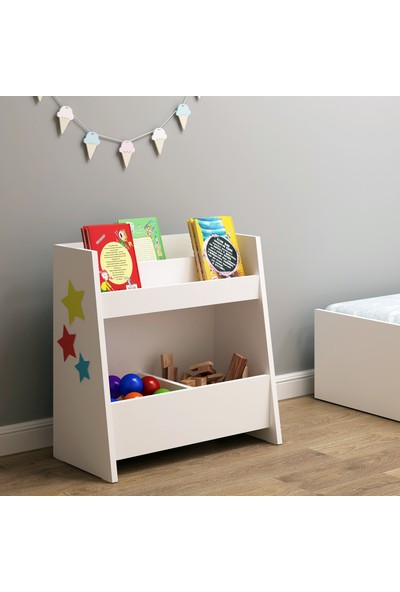 Fly Mobilya Vitya Montessori Çok Amaçlı Kitaplık