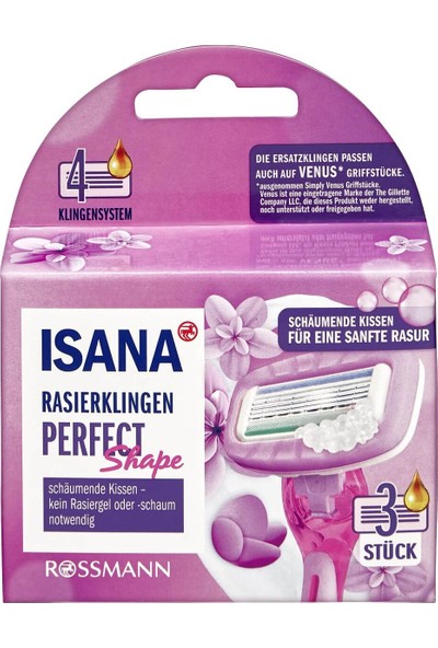 Isana Yedek Tıraş Bıçağı Kadınlar Için, 4 Bıçaklı, 1 Adet Isana Yedek Tıraş Bıçağı Kadınlar Için, 4 Bıçaklı, 1 Adet