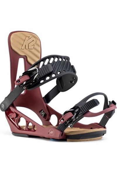 K2 Lien At Erkek Snowboard Bağlaması Bordo