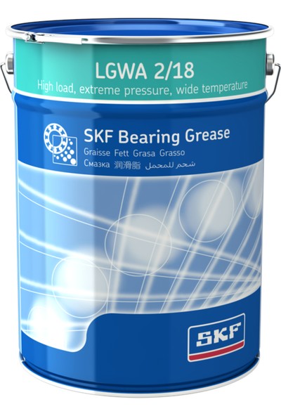 Skf Lgwa 2/18 Yüksek Sıcaklık Çok Yüksek Basınç Rulman Gresi 18KG Skf Lgwa 2/18 Yüksek Sıcaklık Çok Yüksek Basınç Rulman Gresi 18KG