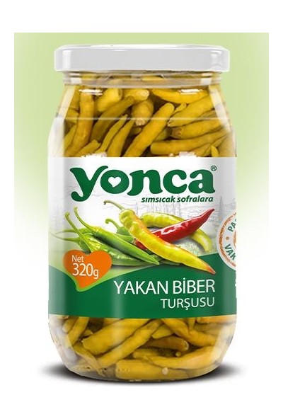Yonca Yakan Biber Turşusu Cam Kavanoz 370 cc Yonca Yakan Biber Turşusu Cam Kavanoz 370 cc