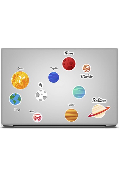 Tugibu Laptop Sticker Notebook Macbook Tablet Kask Gezegen Güneş Sistemi - NS44 Tugibu Laptop Sticker Notebook Macbook Tablet Kask Gezegen Güneş Sistemi - NS44