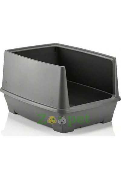 Zoopet Relax Yarı Açık Kedi Tuvalet Kabı Gri Zoopet Relax Yarı Açık Kedi Tuvalet Kabı Gri