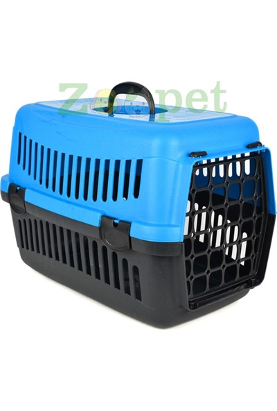 Zoopet Lüx Kedi Köpek Taşıma Çantası Büyük Boy 65X46X43 cm Mavi