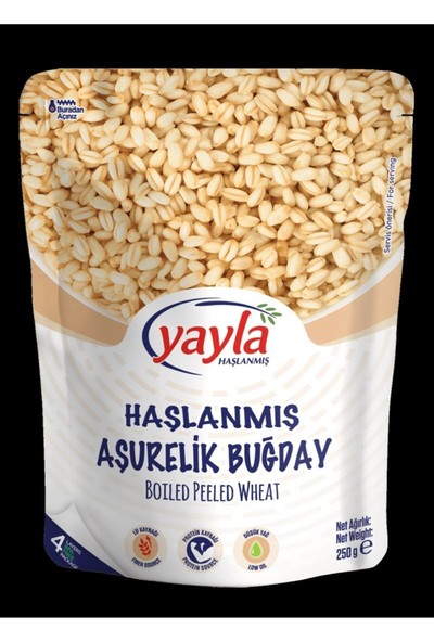Yayla Haşlanmış Aşurelik Buğday 250 gr Yayla Haşlanmış Aşurelik Buğday 250 gr