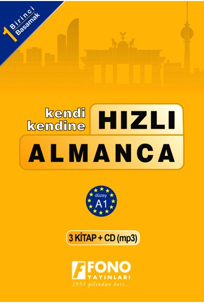 Fono Yayınları Hızlı Almanca 1. Basamak (3 Kitap) (Seslendirmeli) Fono Yayınları Hızlı Almanca 1. Basamak (3 Kitap) (Seslendirmeli)