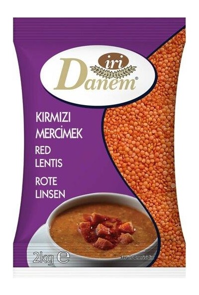 Iri Danem Kırmızı Mercimek 2 kg