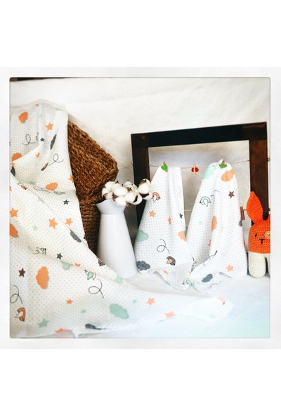 Pitipiti Mint Kuşlar Yumuşacık Müslin Örtü 75 x 80 cm 4'lü Set Pitipiti Mint Kuşlar Yumuşacık Müslin Örtü 75 x 80 cm 4'lü Set