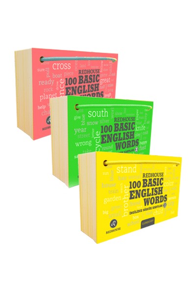 Redhouse 100 Basic English Words 1 - 2 - 3 (Ingilizce Kartları) Redhouse 100 Basic English Words 1 - 2 - 3 (Ingilizce Kartları)