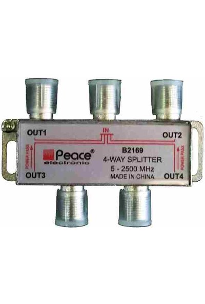 Peace B2169 1/4 5-2500MHZ Splitter Peace B2169 1/4 5-2500MHZ Splitter