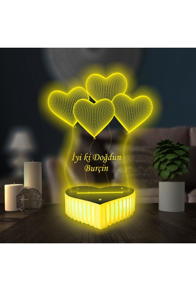 3D Hediye Dünyası Sevgililer Günü Özel Hediye 16 Renkli Kumandalı 3D Hediye Dünyası Sevgililer Günü Özel Hediye 16 Renkli Kumandalı