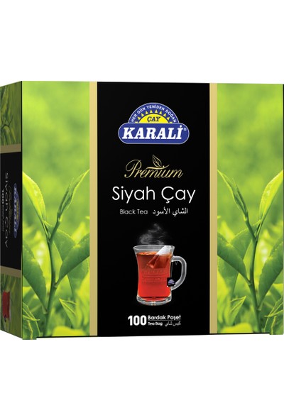 Karali Premium Bardak Poşet Siyah Çay 100'lü