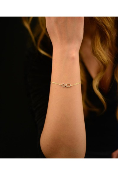 In Love 14 Ayar Altın Bileklik Sonsuzluk Altın Bileklik