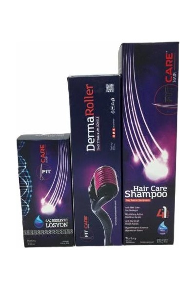 Fitcare Set (Losyon+Şampuan+Dermaroller)
