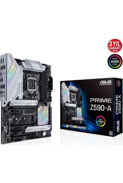 Asus Prime Z590-A Intel Z590 DDR4 5333 MHz (OC) Lga1200 Atx Anakart Asus Prime Z590-A Intel Z590 DDR4 5333 MHz (OC) Lga1200 Atx Anakart