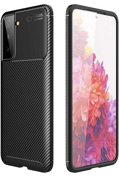 Case 4U Samsung Galaxy S21 Uyumlu Kılıf Karbon Desenli Sert Silikon Arka Kapak Negro Siyah Case 4U Samsung Galaxy S21 Uyumlu Kılıf Karbon Desenli Sert Silikon Arka Kapak Negro Siyah