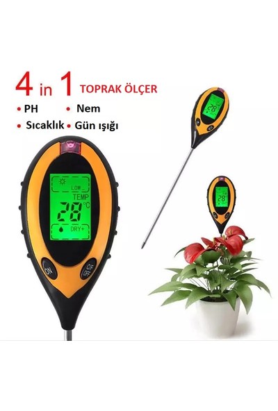 Bmk Electro Ankara Toprak Ph Sıcaklık Nem Işık Yoğunluğu Ölçer Bmk Electro Ankara Toprak Ph Sıcaklık Nem Işık Yoğunluğu Ölçer