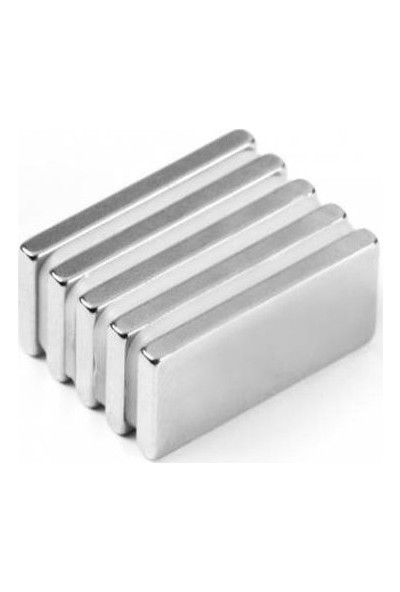 Hdg Neodyum Mıknatıs Dikdörtgen 20 x 10 x 2mm 5'li Hdg Neodyum Mıknatıs Dikdörtgen 20 x 10 x 2mm 5'li