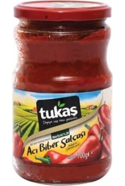 Tukaş Acı Biber Salçası 700 gr