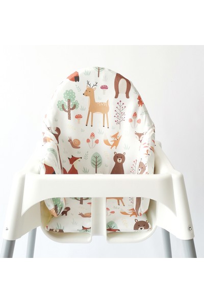 Piamom Sevimli Hayvanlar Mama Sandalyesi Minderi Piamom Sevimli Hayvanlar Mama Sandalyesi Minderi