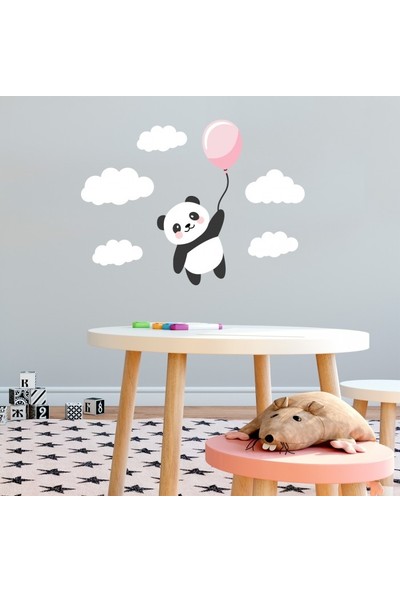 Artikel Uçan Panda Duvar Sticker 50X70 cm