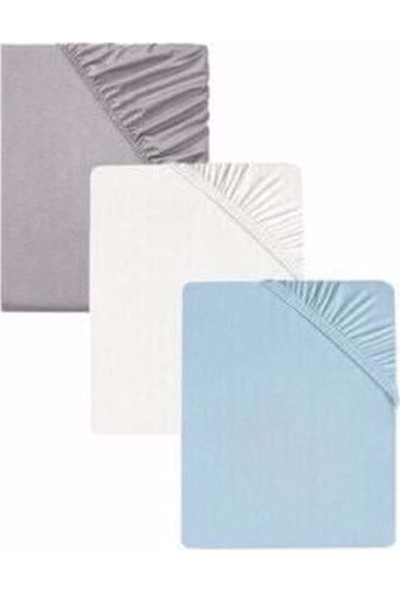 Tatlıdil 3'lü 70 x 140 Pamuklu ve Lastikli Penye Bebek Çarşafı