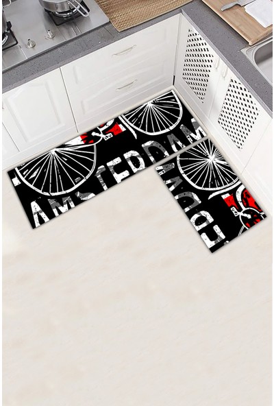 Ejoya Modern Tasarımlı Mutfak Halısı 93974