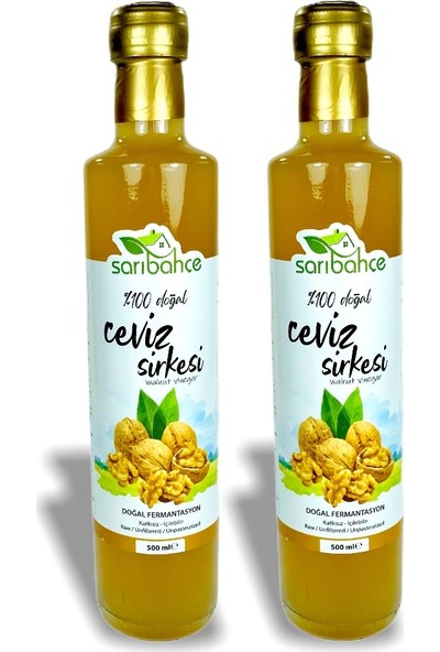 Sarıbahçe Doğal Fermantasyon Ceviz Sirkesi 2'li 500 ml
