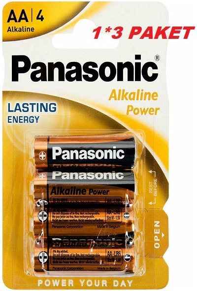 Panasonic Alkaline Power Aa/4 Kalem Pil 1*4ADET 3 Lü Paket Panasonic Alkaline Power Aa/4 Kalem Pil 1*4ADET 3 Lü Paket