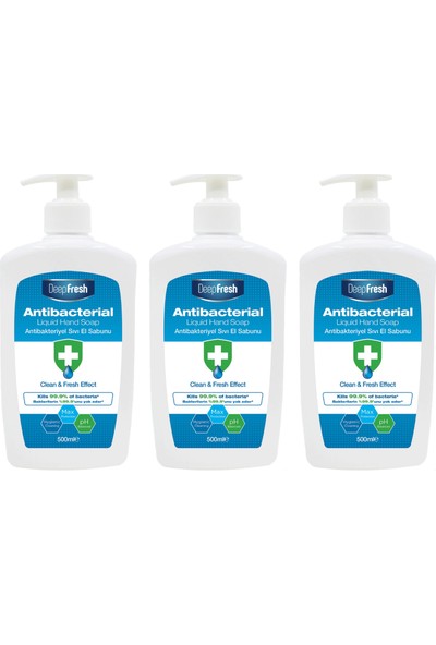 Deep Fresh Antibakteriyel Sıvı Sabun 3 x 500 ml Deep Fresh Antibakteriyel Sıvı Sabun 3 x 500 ml