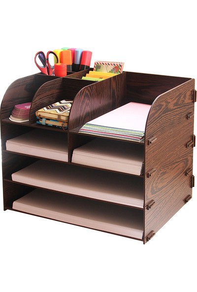 Grafia A4 Evrak Rafı Masaüstü Organizer Ahşap Evrak Rafı Dosya Düzenleyici Organizer-4 Grafia A4 Evrak Rafı Masaüstü Organizer Ahşap Evrak Rafı Dosya Düzenleyici Organizer-4