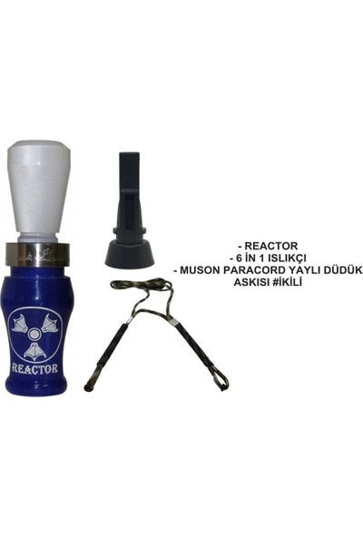 Buck Gardner Reactor Yaylı Askılı Düdük Seti 2#blue Buck Gardner Reactor Yaylı Askılı Düdük Seti 2#blue