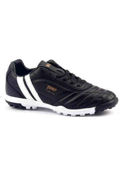 Jump 134H Siyah Halısaha Krampon Erkek Çocuk Futbol Ayakkabı