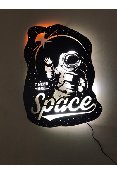 Dekoraven Astronot LED Işıklı Tablo Dekoraven Astronot LED Işıklı Tablo