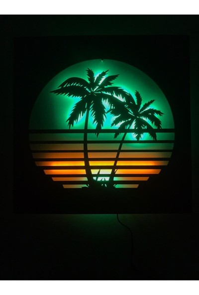 Dekoraven Gün Batımı LED Işıklı Tablo