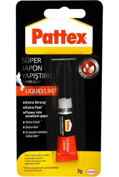 Henkel Pattex Süper Japon 3g-1304-0063-3507 Henkel Pattex Süper Japon 3g-1304-0063-3507