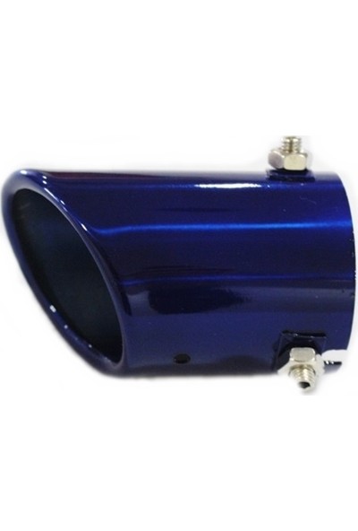 Space Egzoz Ucu Paslanmaz 6.8 cm Mavi