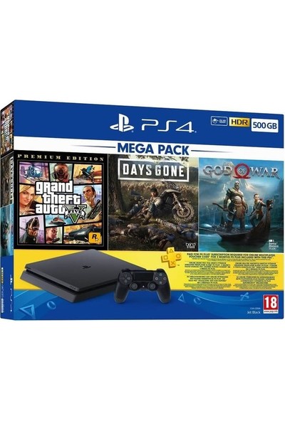 Sony Playstation 4 Slim 500 GB Mega Pack Eurasia Garantili Sony Playstation 4 Slim 500 GB Mega Pack Eurasia Garantili