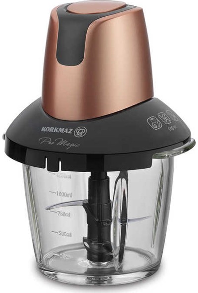 Korkmaz A460-05 Magıc Pro 4 Bıçaklı Cam Rondo Rosagold Korkmaz A460-05 Magıc Pro 4 Bıçaklı Cam Rondo Rosagold